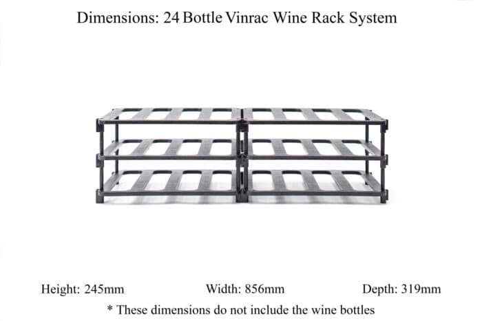 24 Bottle Wine Rack by Vinrac - Modular and Affordable