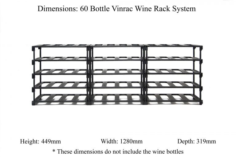 60 Bottle Wine Rack by Vinrac - Modular and Affordable
