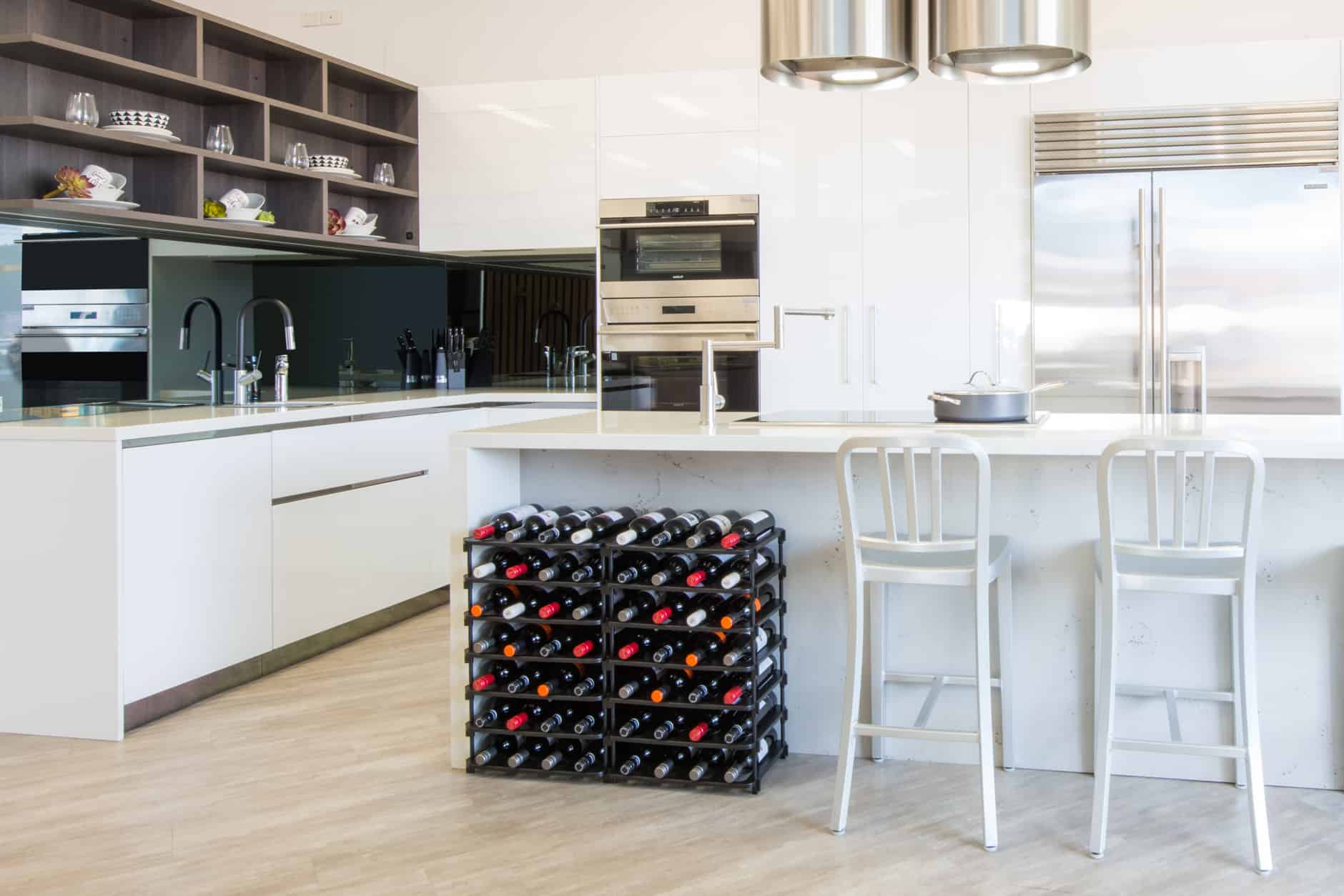 vinrac-wine-racks-under-bench-kitchen | Vinrac Wine Racks